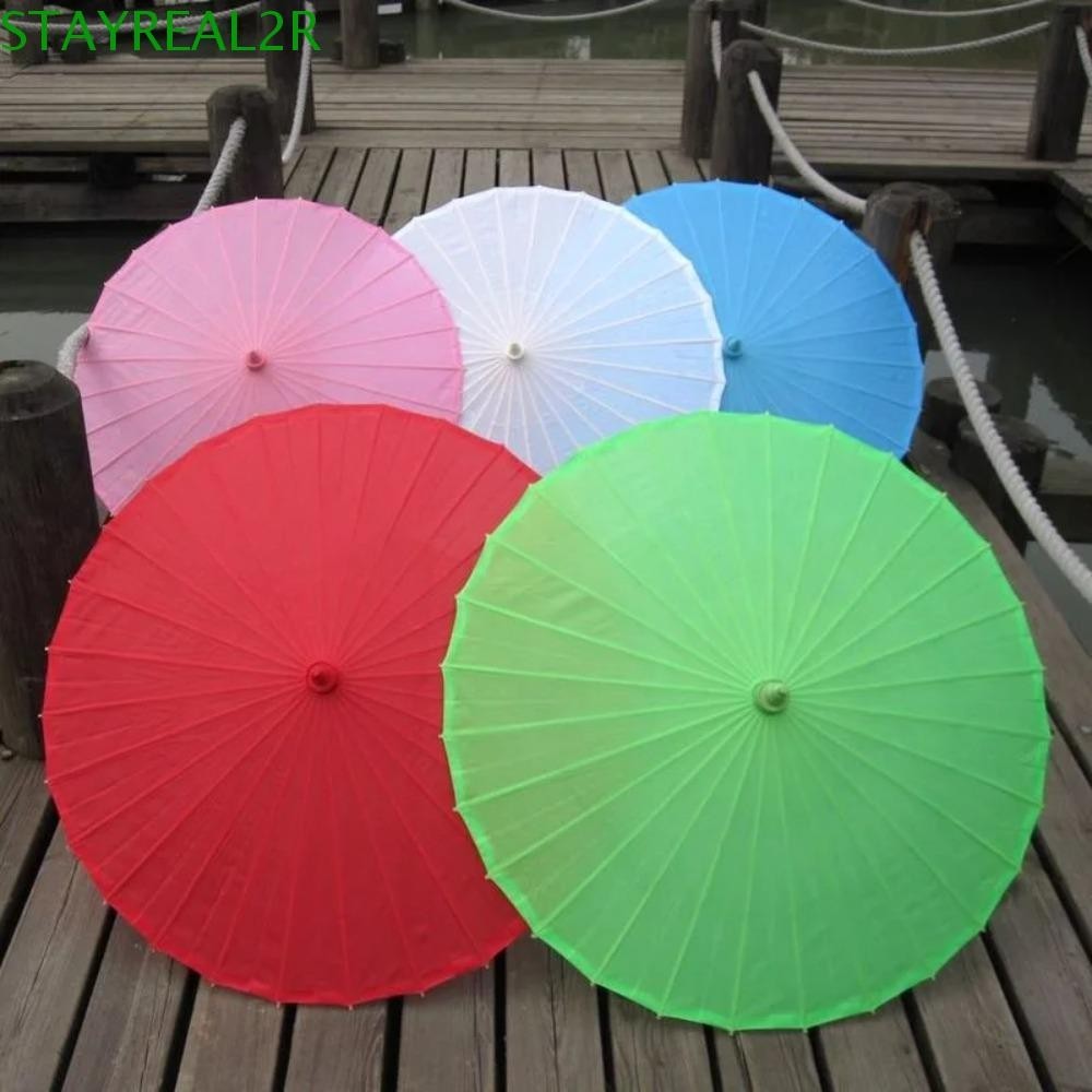 STAYREAL2R Handmade Paper Umbrella, Classical Traditional DIY Painting ...