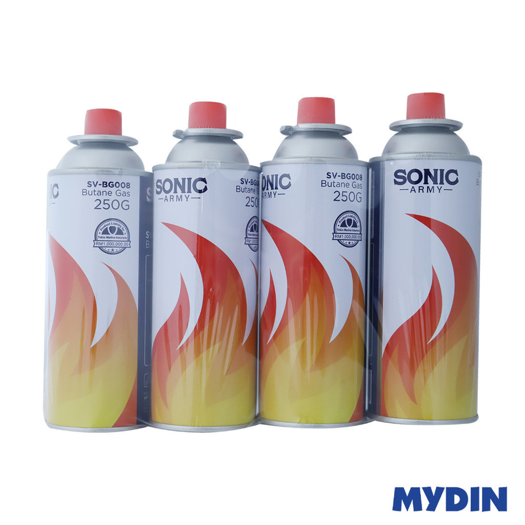 Sonic Army Butane Gas PK4 SV-BG008 | Shopee Malaysia