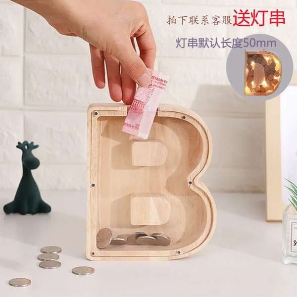 tabung duit tabung kayu Balang Penyimpanan Pucuk Kreatif Surat Kayu ...