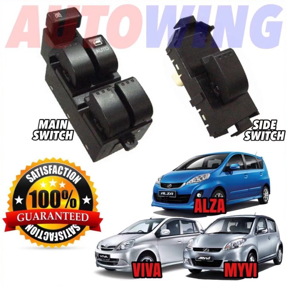 Perodua Viva / Myvi / Alza Power Window Main Master Switch Tingkap Alza ...