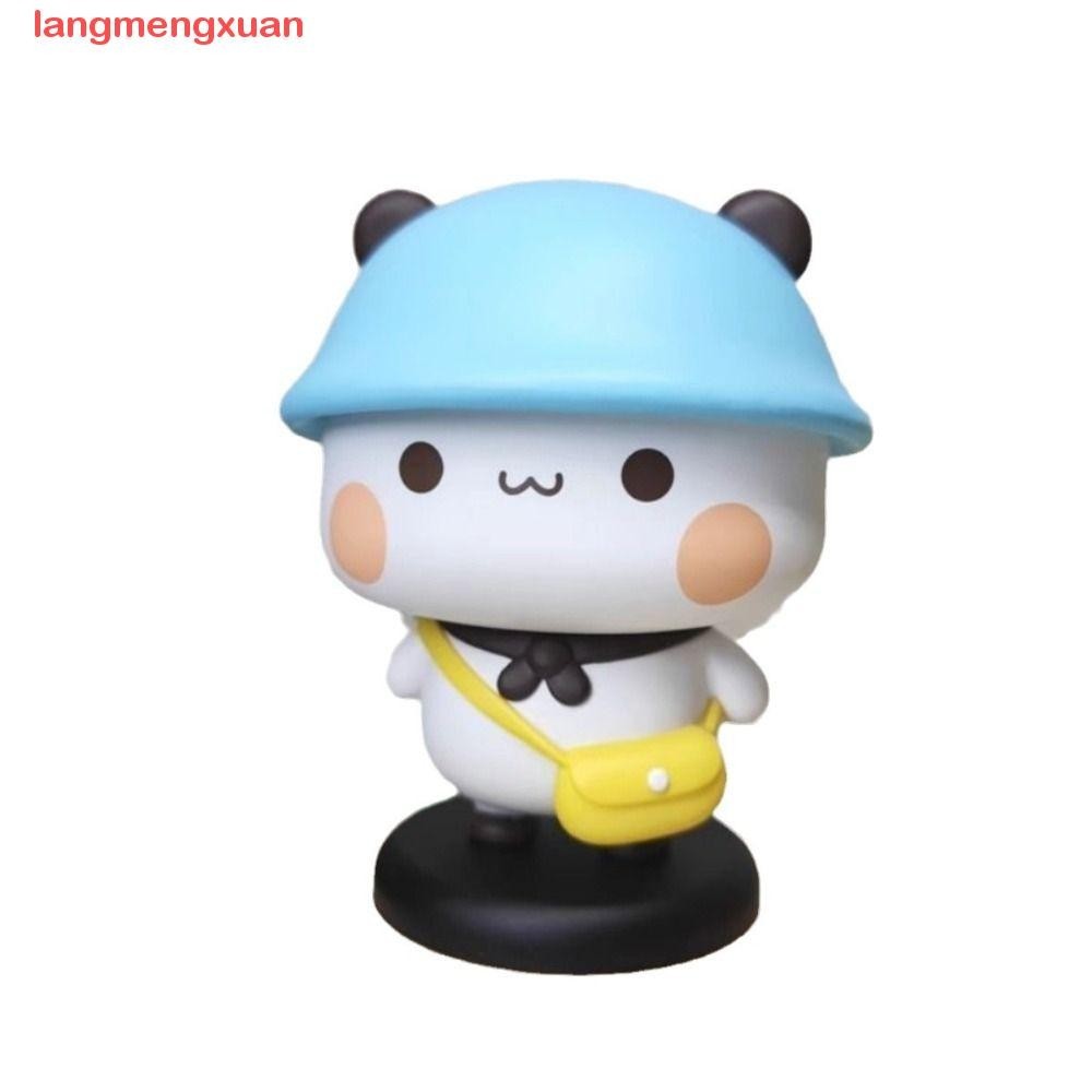 LANGMENGXUAN Bubu Dudu Panda Bear Figure, Bear Panda Panda Bubu Dudu ...