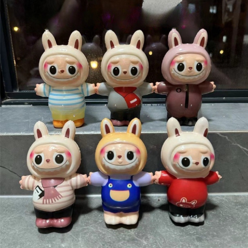 12cm Labubu Cartoon Cute Squeezing Toy Stress Relieving Toy Children's ...