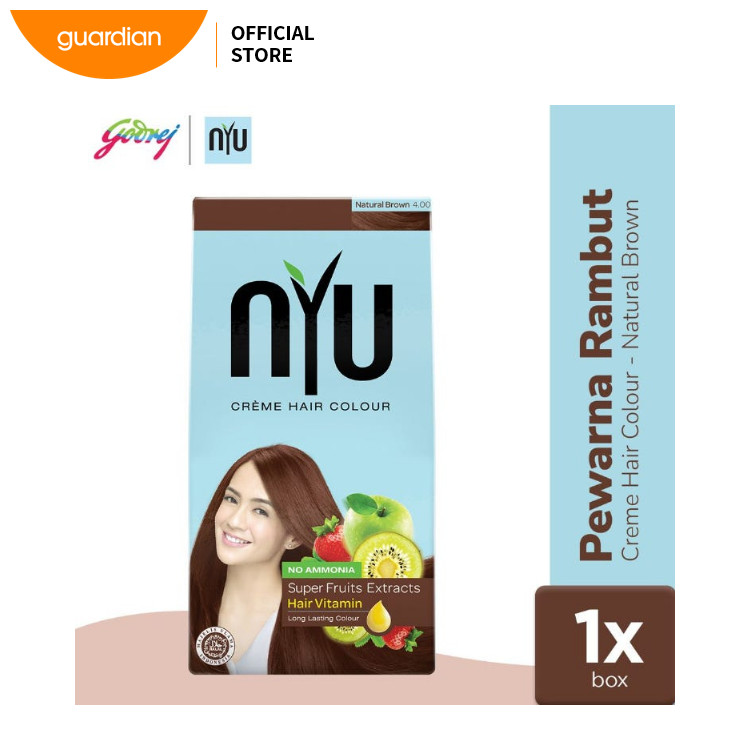 Nyu Creme Hair Colour Natural Brown 4.00 | Shopee Malaysia