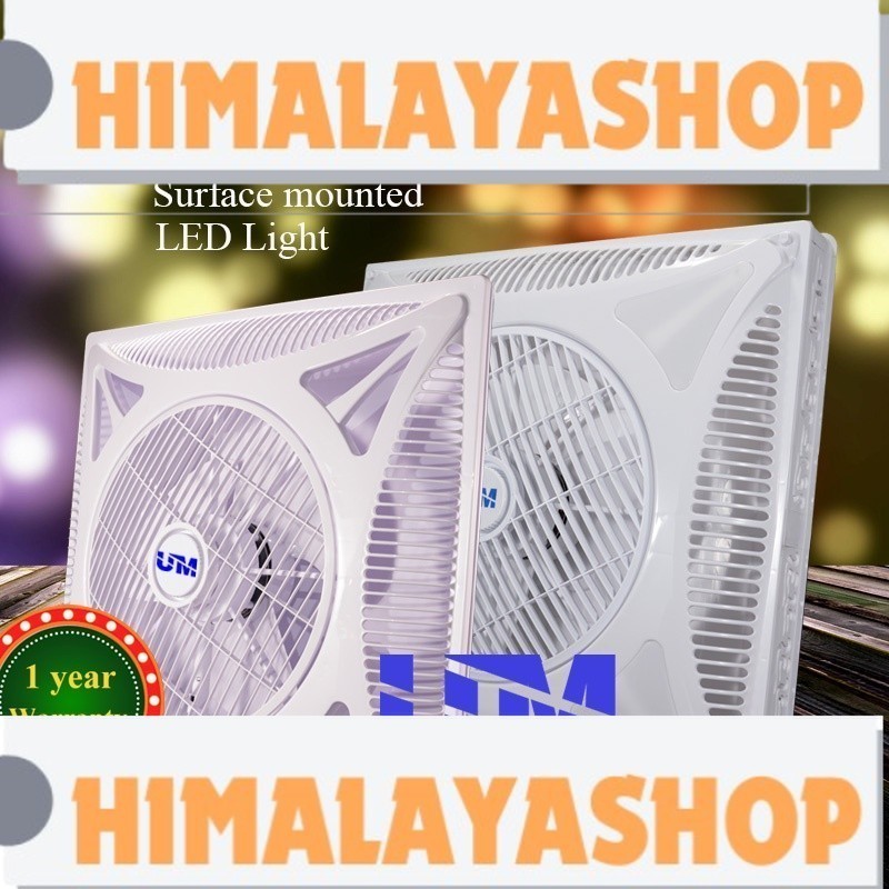 LED light Ceiling fan Recessed Mounted Surface Mounted 360 degree ...