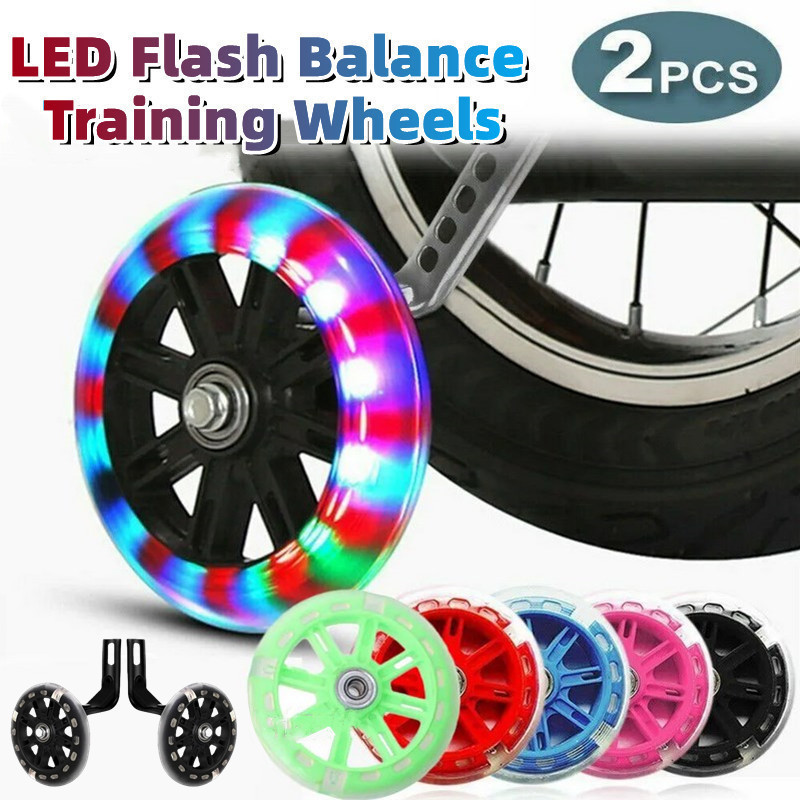 2PCS Bike Training Wheel 12 To 20 Inch Roda Tepi Bike Stabilisers ...