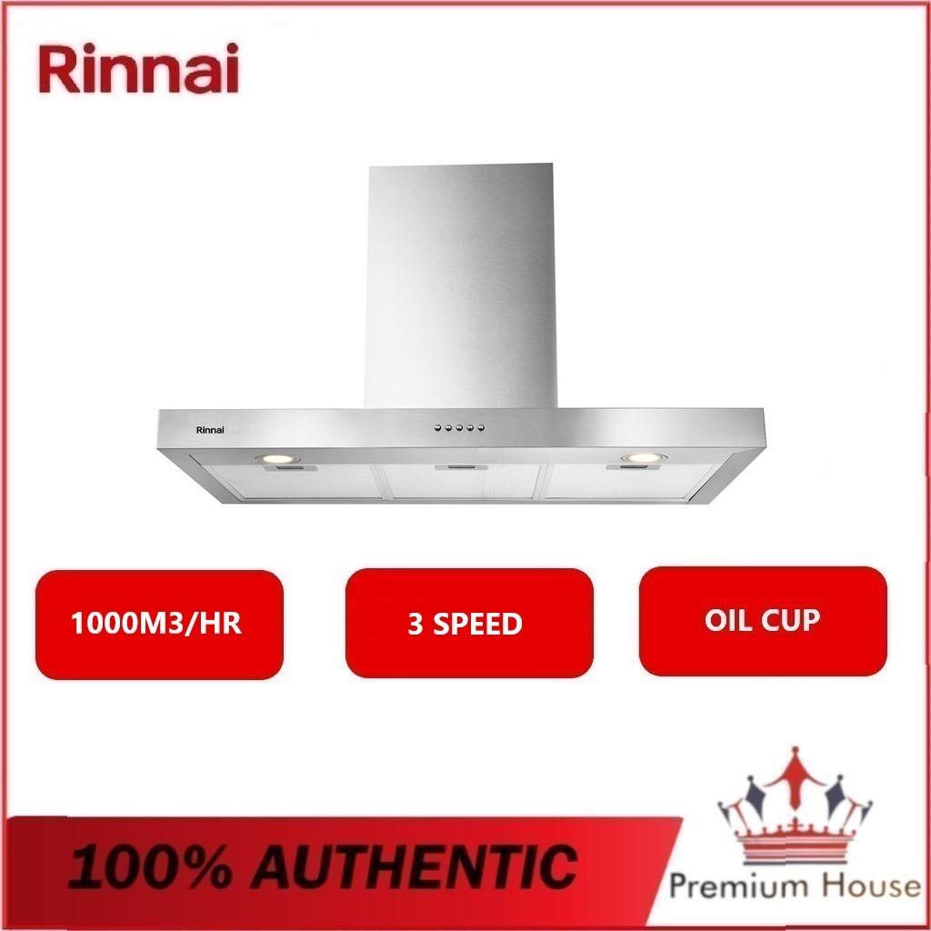 RINNAI RH-C95A-SSVR Chimney Cooker Hood (90cm) | Shopee Malaysia