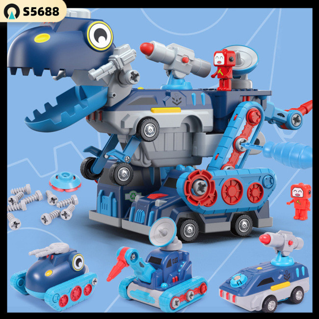 BN 5-in-1 Magnetic Vehicles Toy Playset DIY Building Trucks Transform ...
