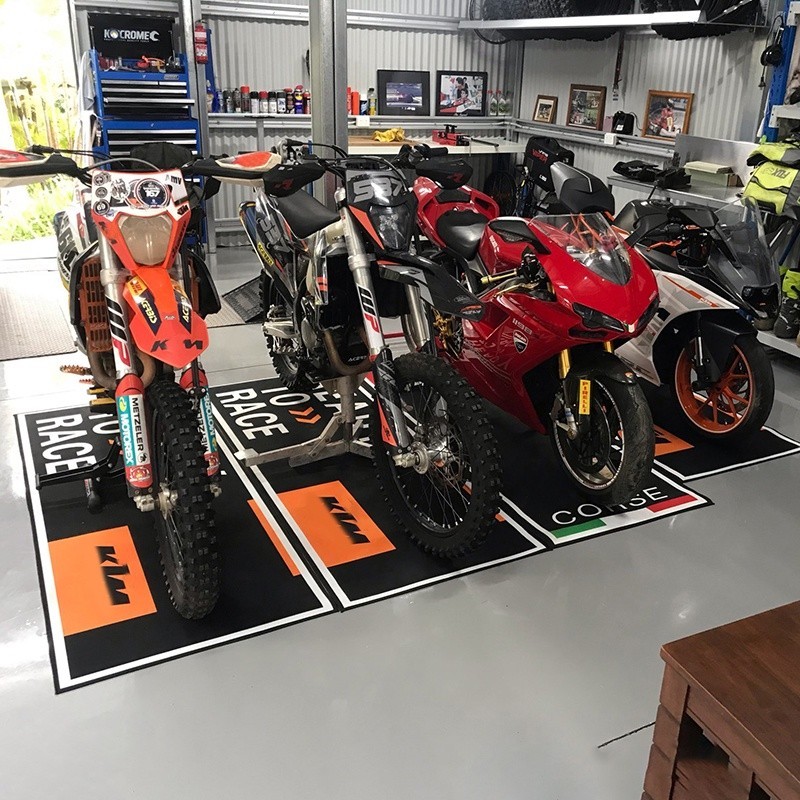 (JJ) Cool Motorcycle Mat Display Carpet Racing Moto Carpets For Honda ...