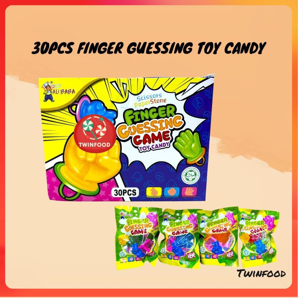 30pcs Ali Finger Guessing Game Toy Candy lollipop fruits Flavor (TwinFood) | Shopee Malaysia
