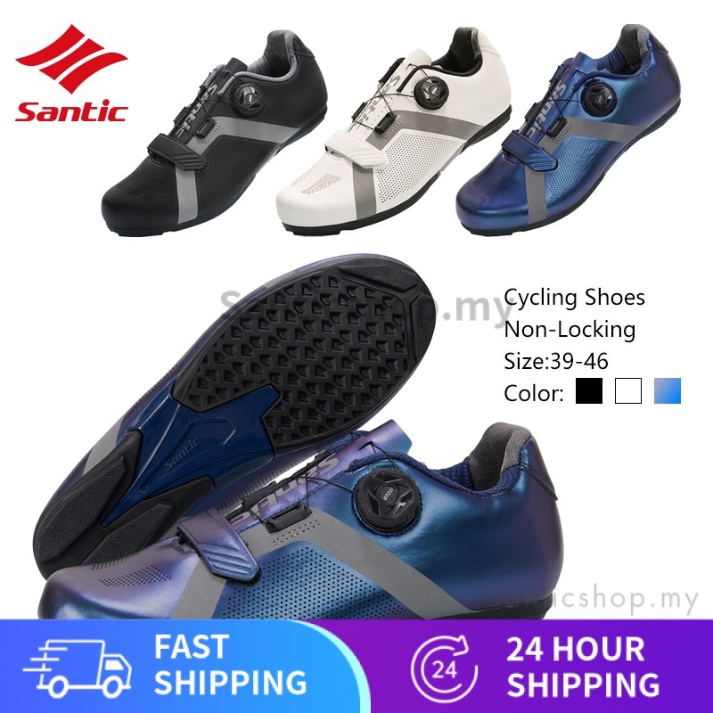 Santic Men's Cycling Shoes Fit Road Cleats Carbon Fiber Sole Breathable ...