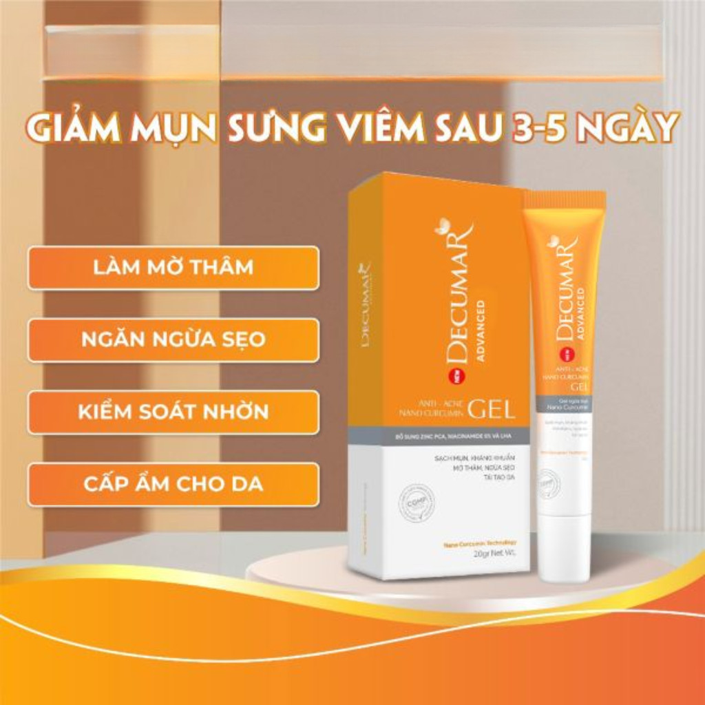 Decumar Advanced Anti-Acne Nano Curcumin (CVI) - Gel to Support Acne ...