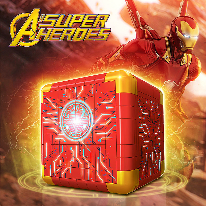 Compatible with Lego Marvel Heroes Iron Man Organ Box Question Mark ...