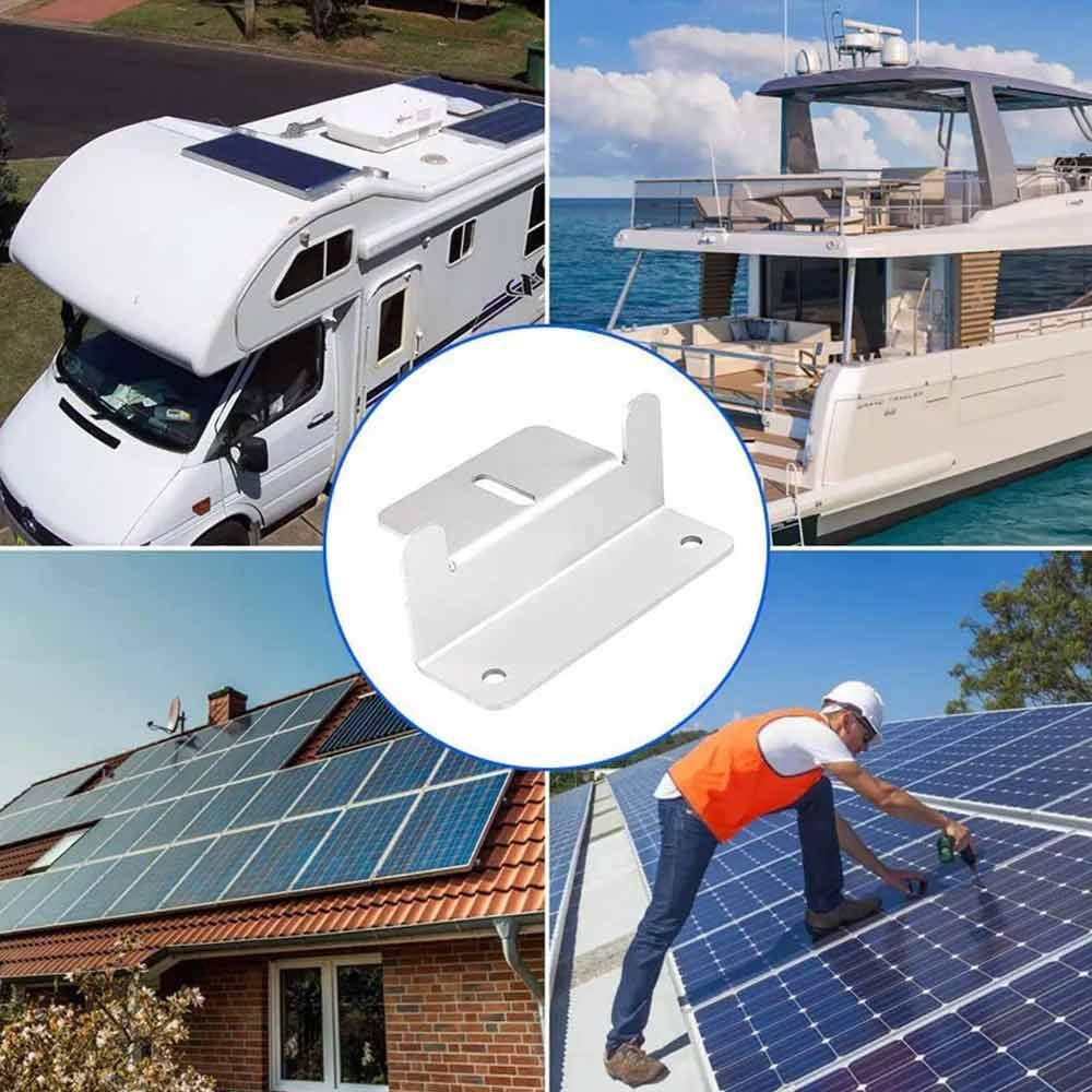 Solar Panel Z Bracket Mounting 4SET Aluminium Fixing Caravan Roof Boat ...
