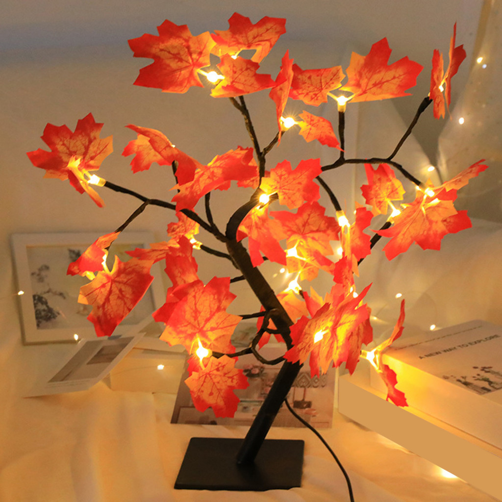 Led Maple Leaf Tree Maple Leaf Lamp Realistic Led Maple Tree Lamp ...