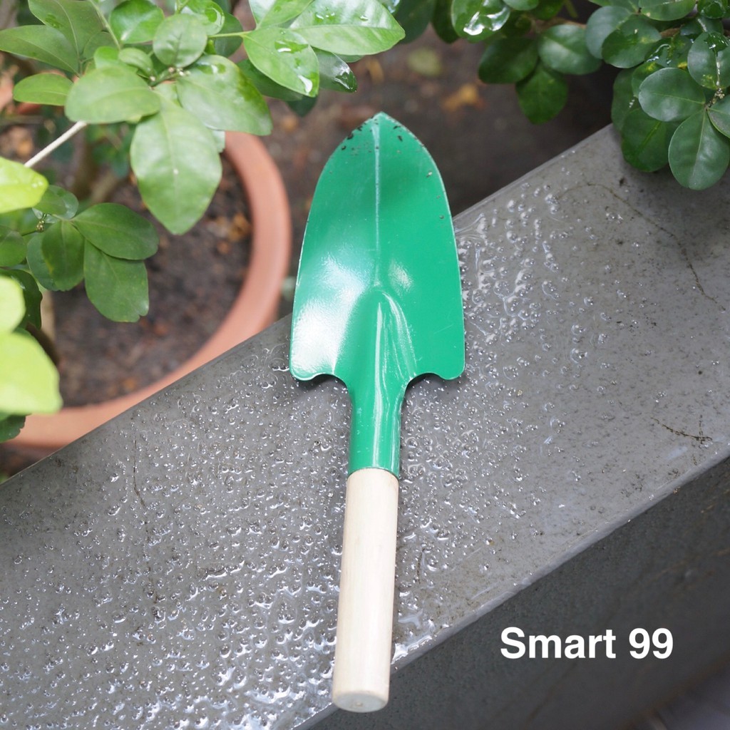 Wood Grip Metal Shovel Trowel Garden Yard Tool Mud Dig Metal Garden ...
