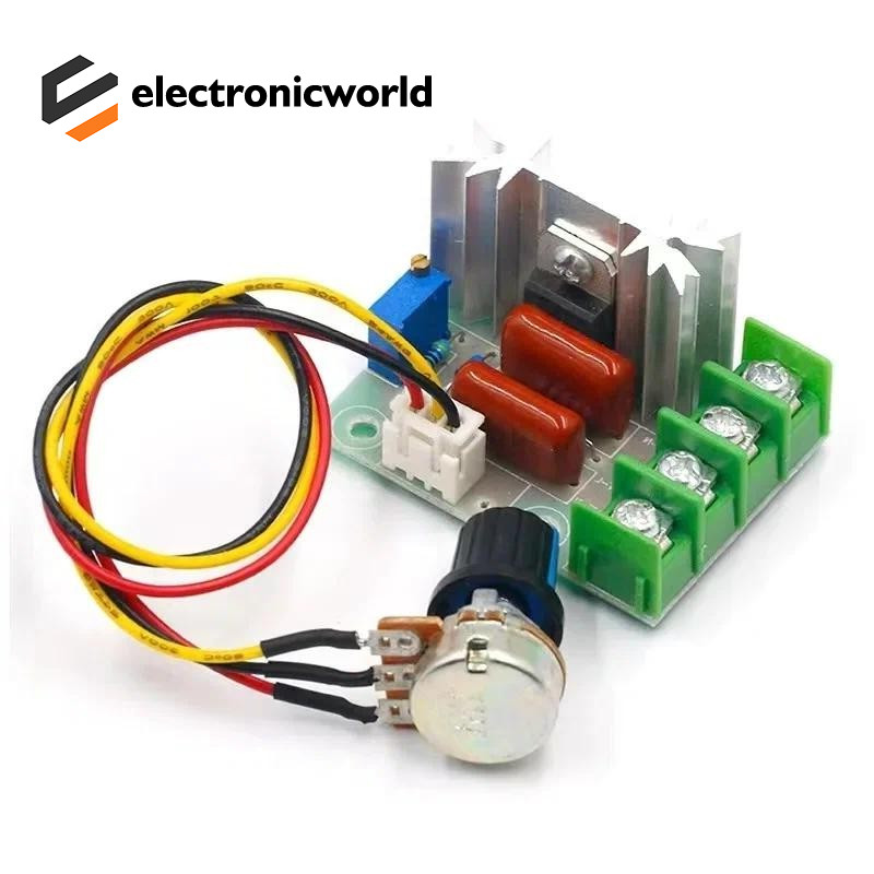 AC 220V 2000W High Power SCR Voltage Regulator Dimming Dimmers Motor Speed Controller Governor ...