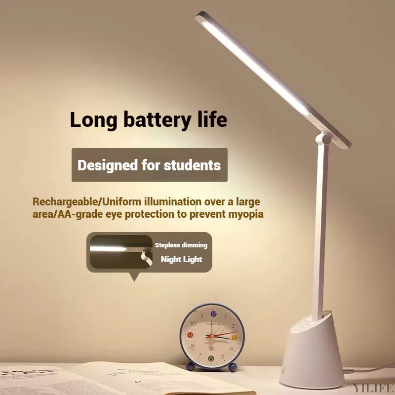 LED Folding Table Lamp night light Lampu Meja booklight Touch Sensor ...