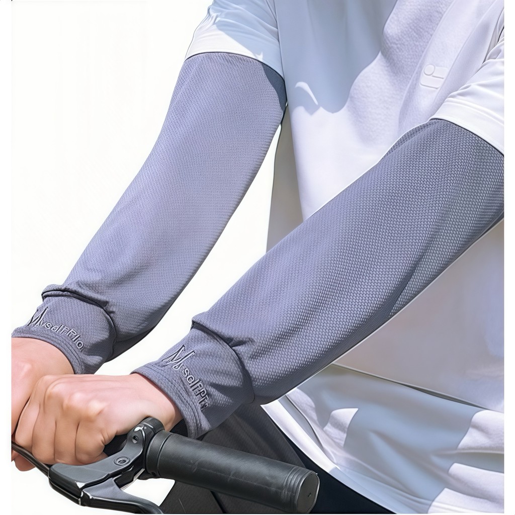 Ice Sleeves Men Sun Protection Enlarged Loose Cycling Fishing Work Arm ...