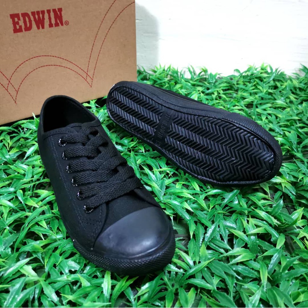 Kasut Sekolah Menengah Rendah Kerja Hitam Edwin | Edwin Black School ...
