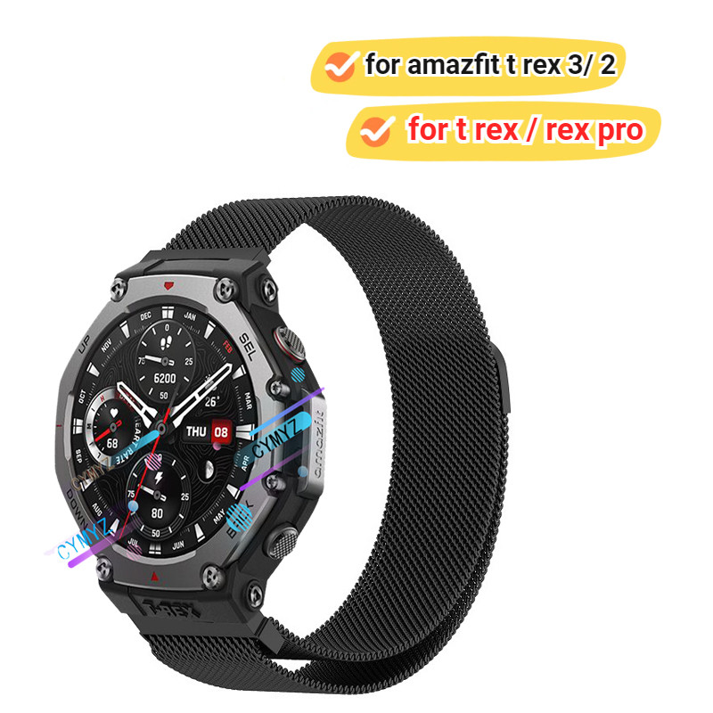 amazfit t rex 3 strap Metal strap sports Wristband huami amazfit t-rex ...