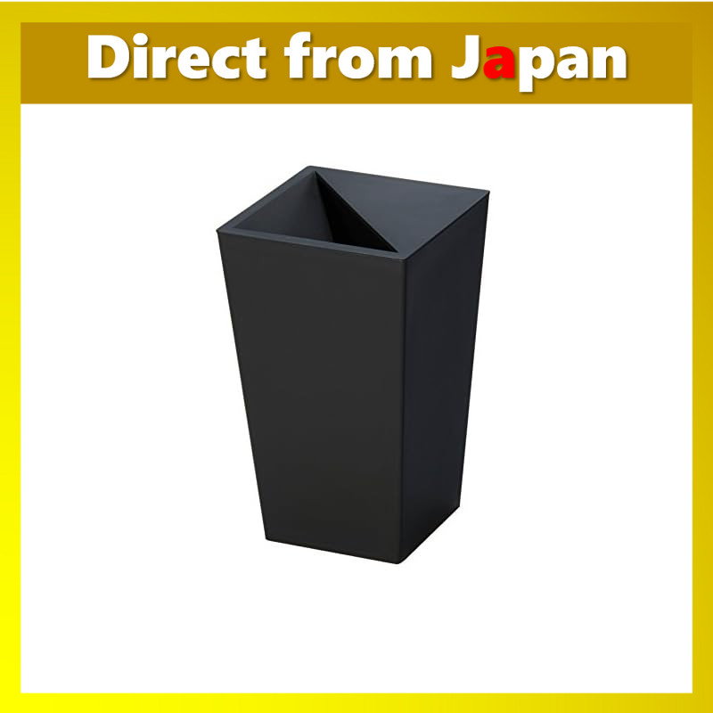 Shinki Gosei Tombo Unid カクス Trash Can, 5.5 liters, Black, Dimensions: Width 17 cm × Depth 17 cm ...