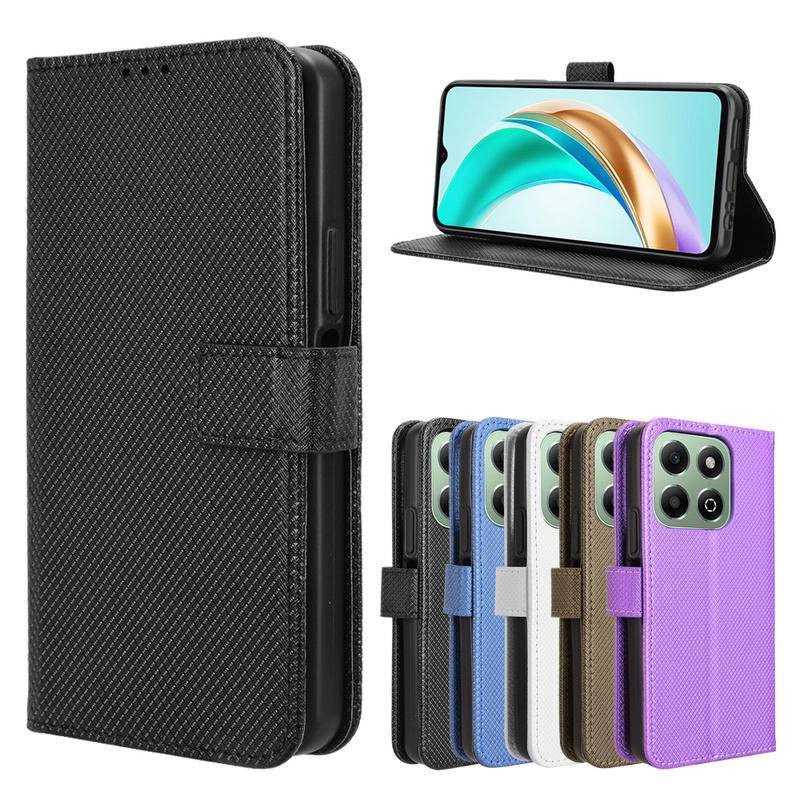 Honor X6B Case Flip Diamond PU Leather Wallet Card Slot Phone Cover For ...