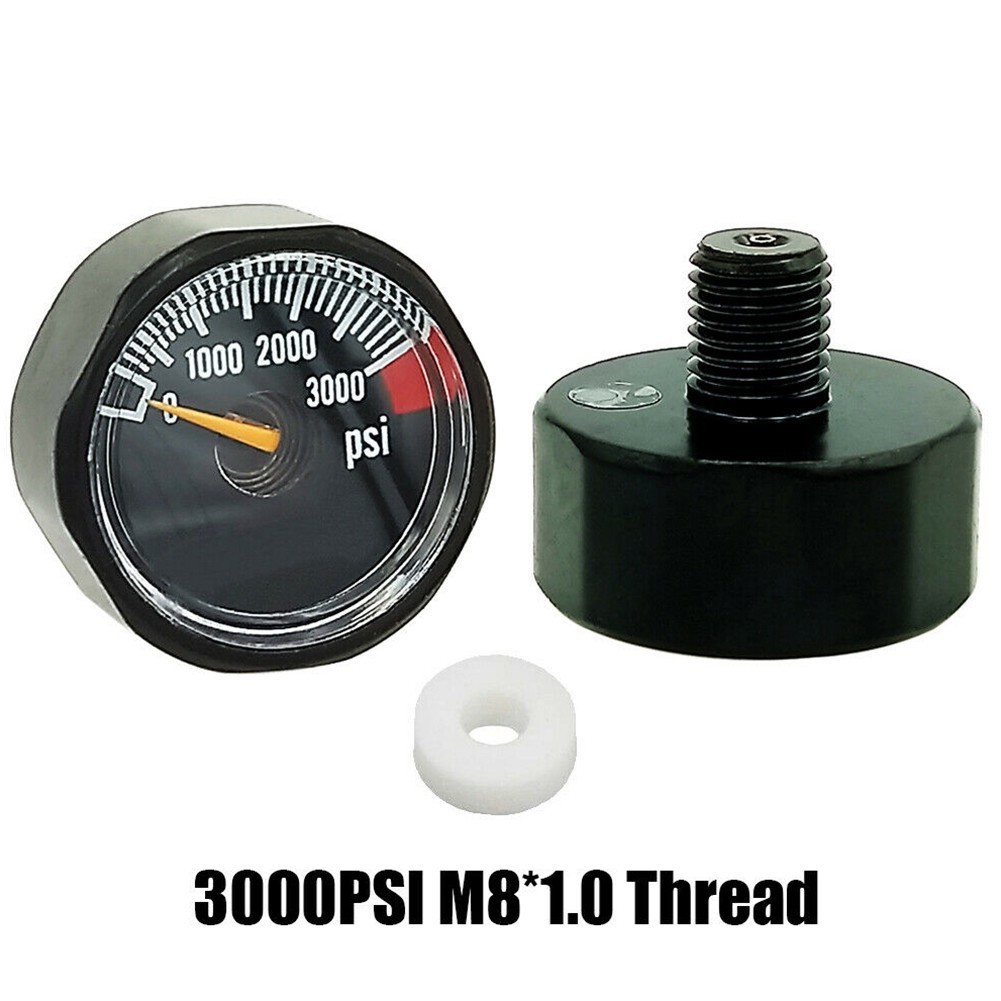 [DAL] Pressure Gauge 3000 psi M8*1.0 Micro Mini Manometer for Paintball ...