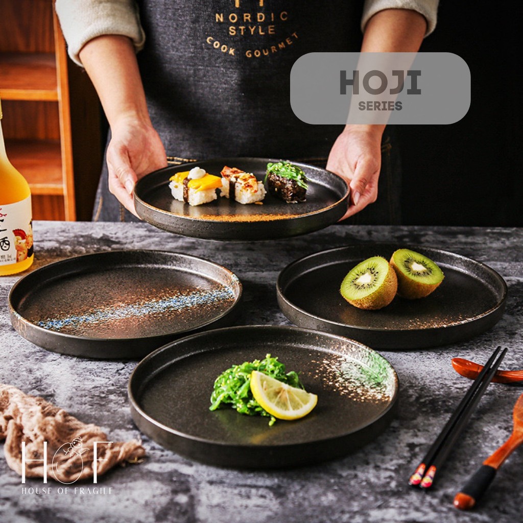 [HOF] Hoji Aesthetic Japanese Ceramic Flat Plate | Unique Premium ...