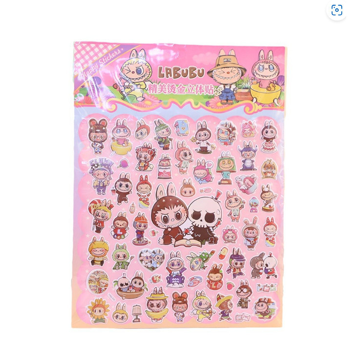 J2 - Labubu Popmart 3D Sticker Big Happy Stickers | Shopee Malaysia