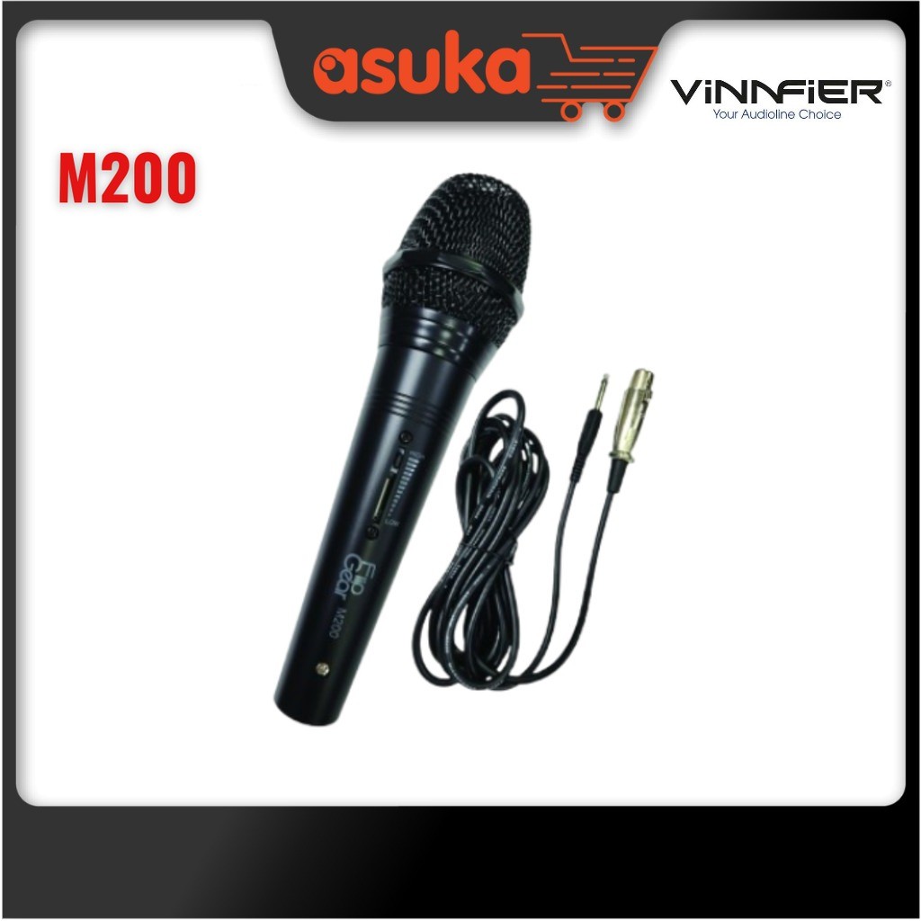 Vinnfier FlipGear M200 Plug and Sing Here Steel Microphone 4M Wired Mic ...