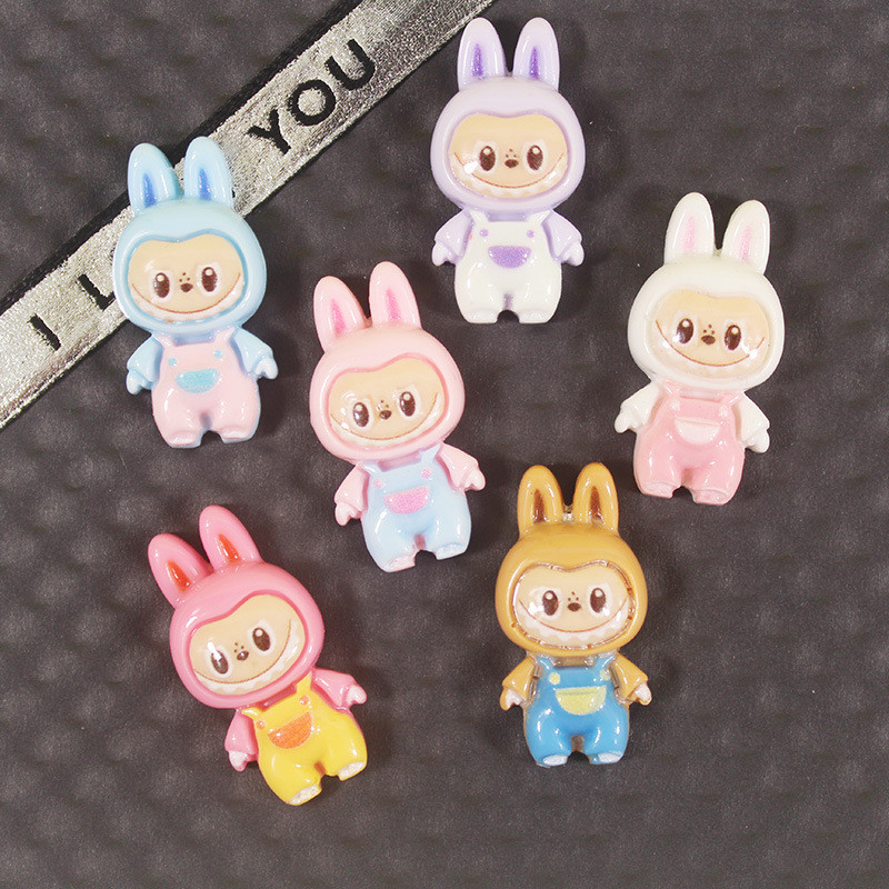 Cute Labubu Jibbits for Croc Pop Mart Crocs Accessories Charms Pink ...