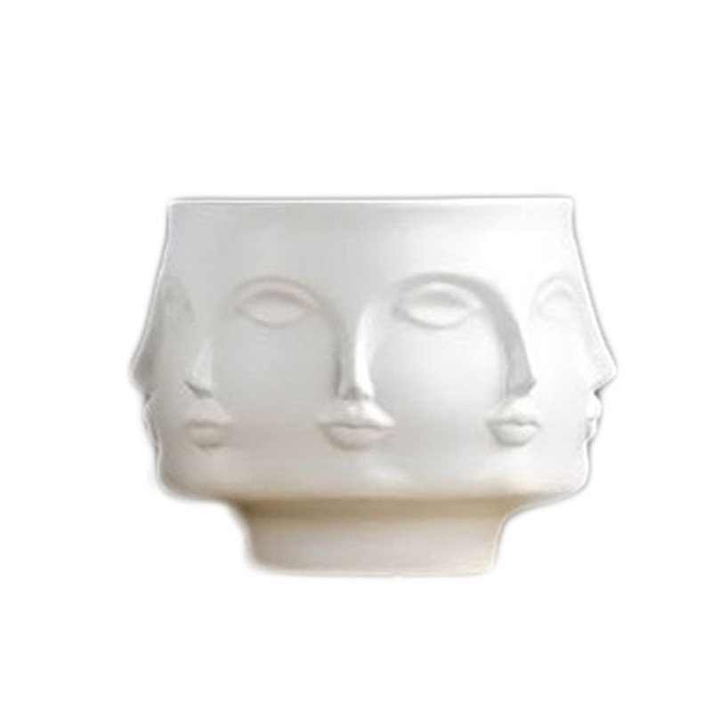 Jingdezhen tembikar Nordic Muse White tembikar muka manusia Pasu Bunga ...