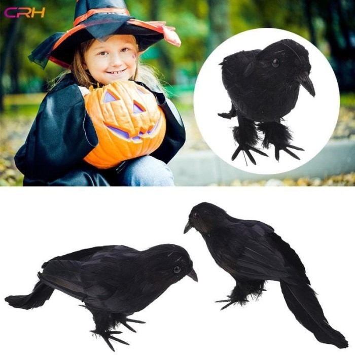 REPLIKA Replica of crow props scare crows crow halloween bird limbad by ...