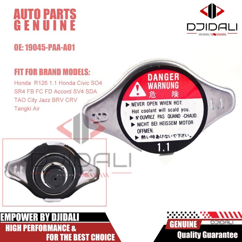 Radiator Cap Honda R126 1.1 Honda Civic SO4 SR4 FB FC FD Accord SV4 SDA ...