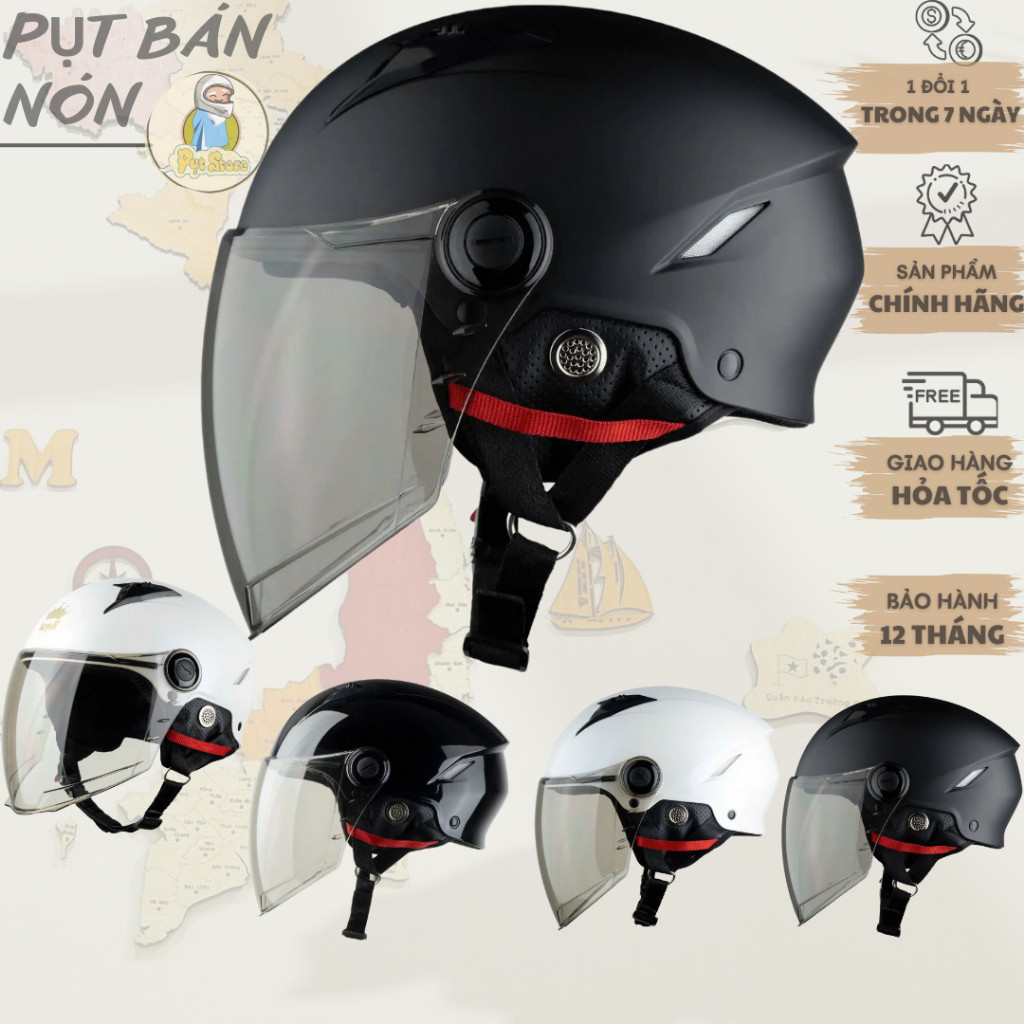 Royal M739 NEW Helmet 1/2 Half Head Helmet with Long Glass | Shopee ...