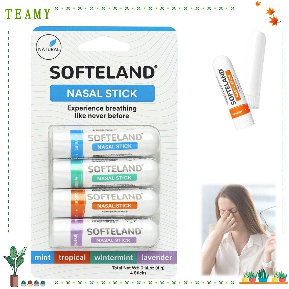 TEAMY Nasal Stick, Daily Relaxation Pure and Natural Ingredients Nasal ...