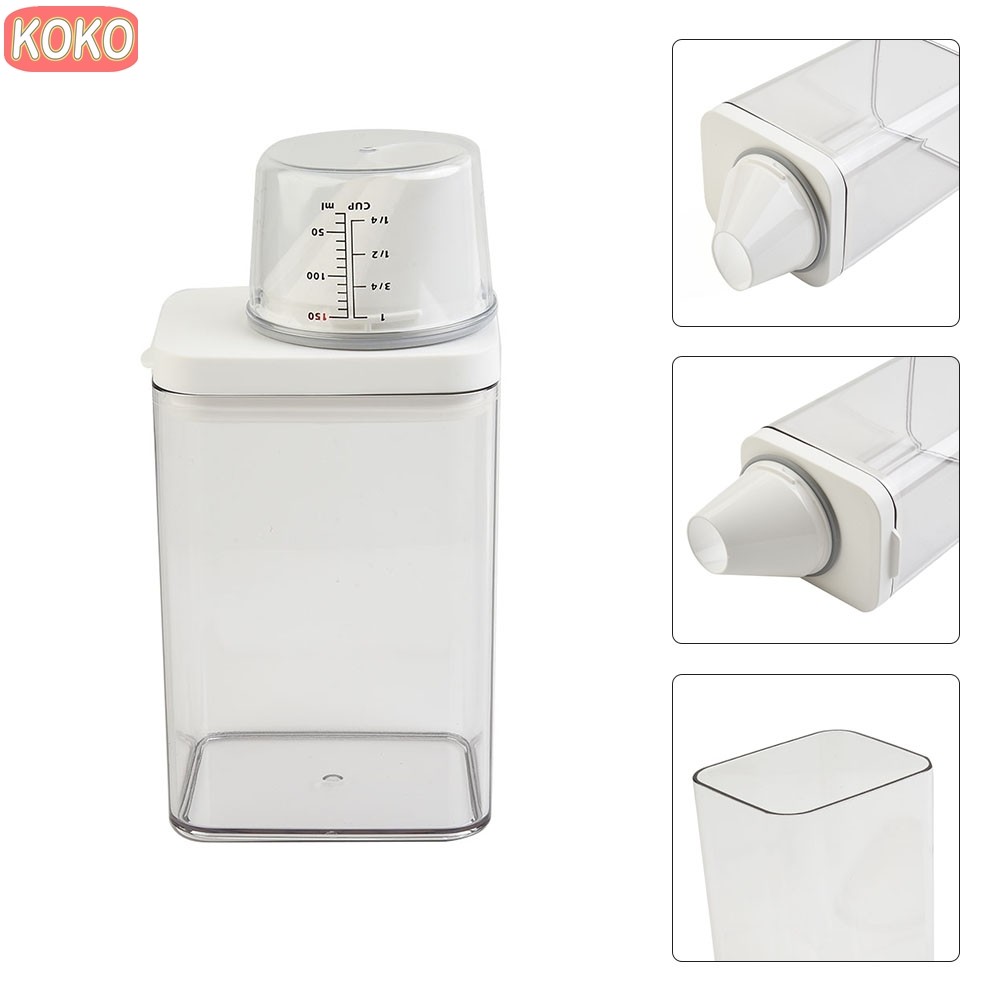 BYK Plastic Laundry Washing Up Powder Container Soap Detergents Storage ...