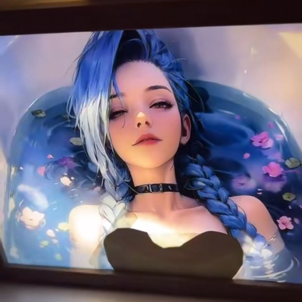 Jinx light painting League of Legends peripheral night light Jinx light ...
