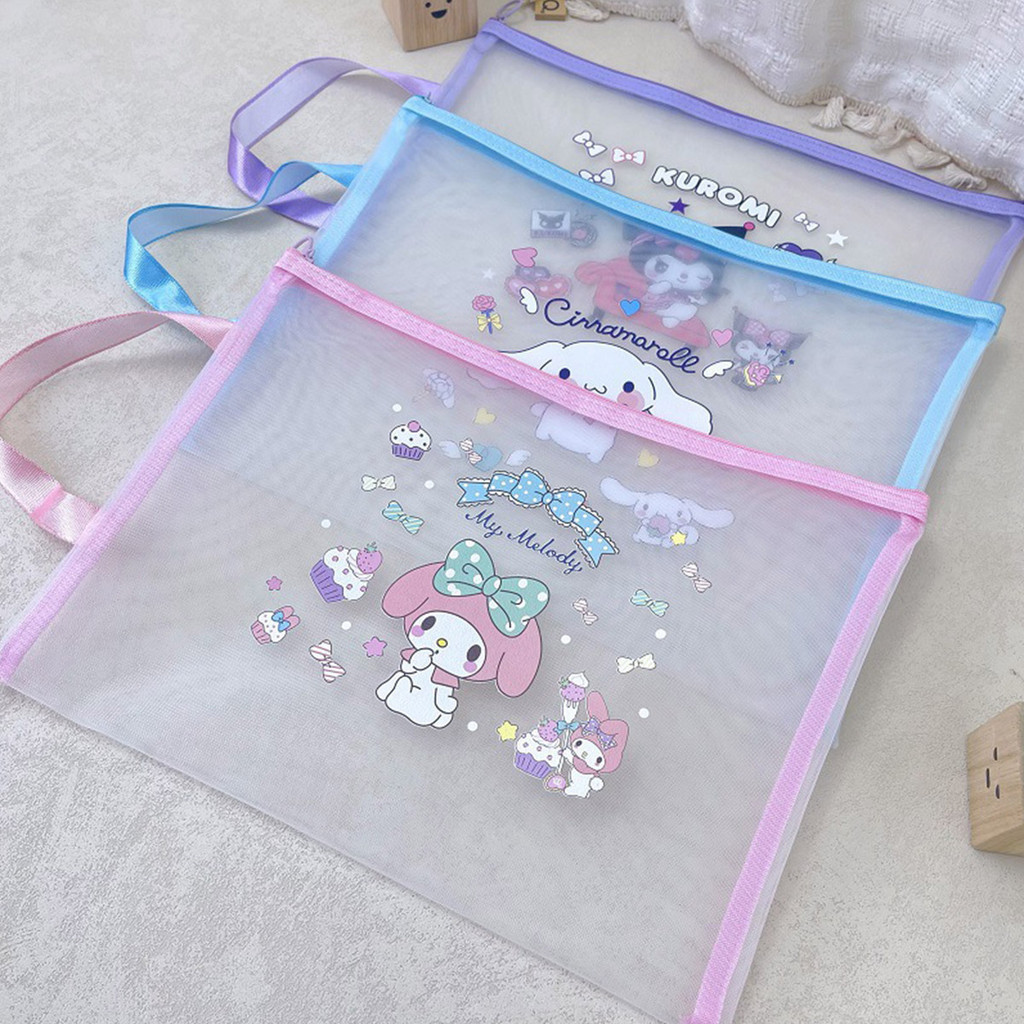 BBD A4 Size Transparent Mesh File Paper Storage Bag With Handle HMS175 ...