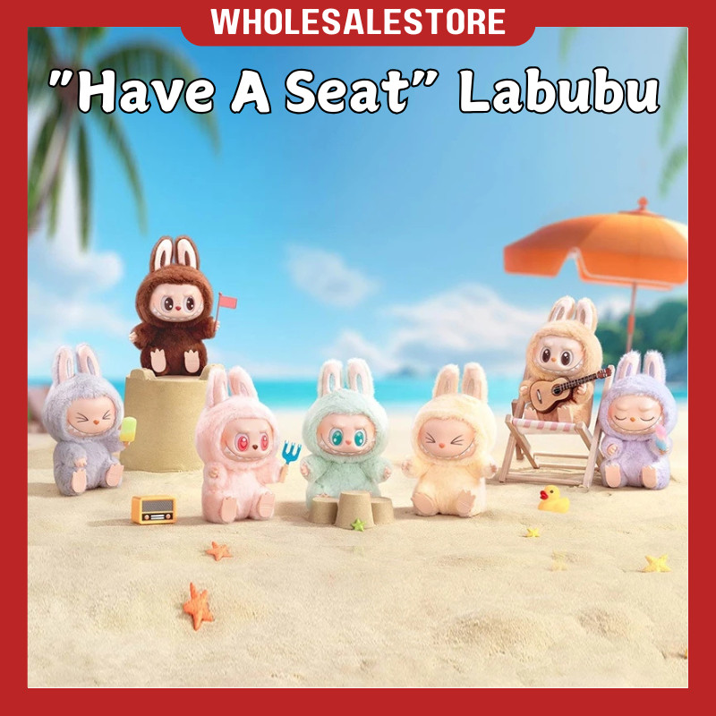 OEM La~bubu Version 2 Have A Seat Vinyl Plush Pop Mart Blind Box La~bubu The Monster Figures ...