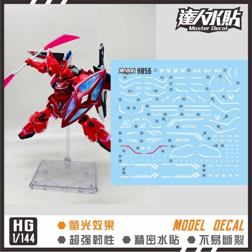 MASTER Model Stickers H056 ZGMF-2025/F SEED HG 1/144 GELGOOG Menace ...