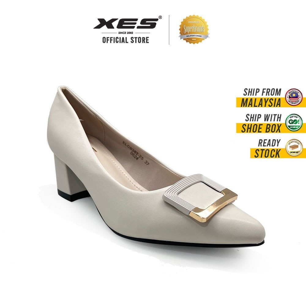 XES Elite Ladies ELC9382-25 Granny Shoes French High Heels ( Black ...
