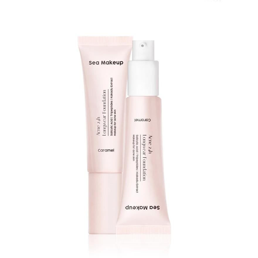 SEA MAKEUP Acne 24H Longwear Foundation Ice Cream 30ml | Shopee Malaysia