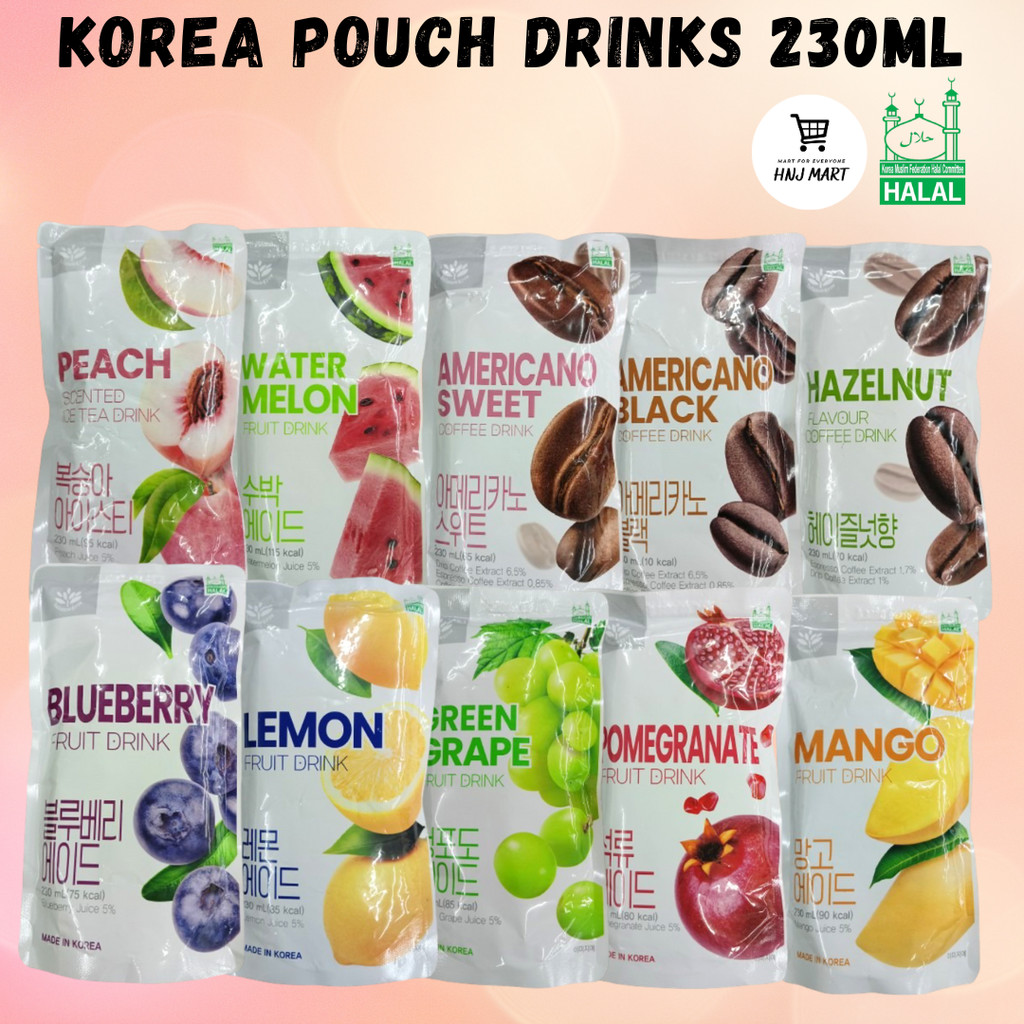 MINUMAN POUCH KOREA 230ML KOREA POUCH DRINKS | Shopee Malaysia