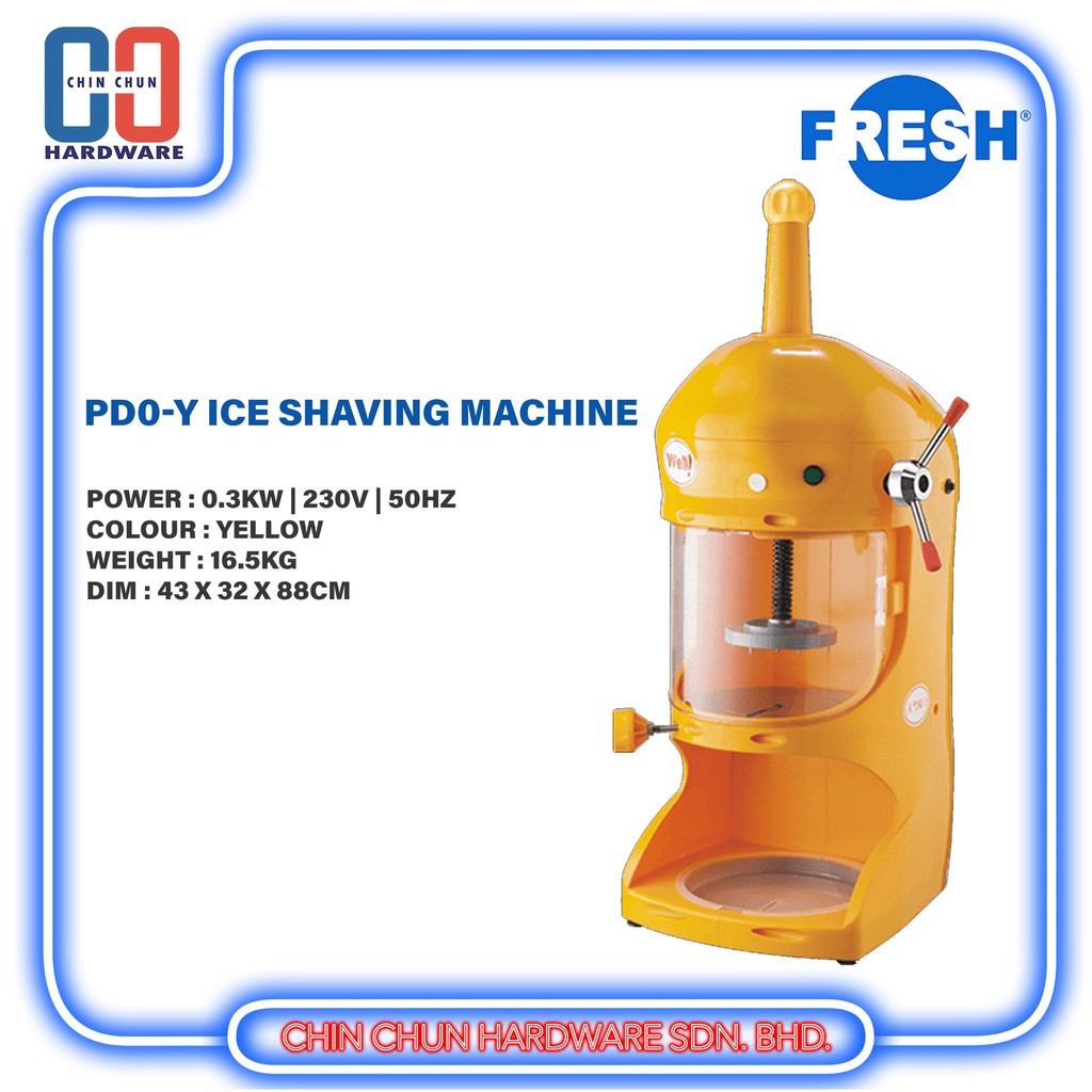 FRESH PDO-Y ELECTRIC ICE SHAVING MACHINE (YELLOW) | Shopee Malaysia