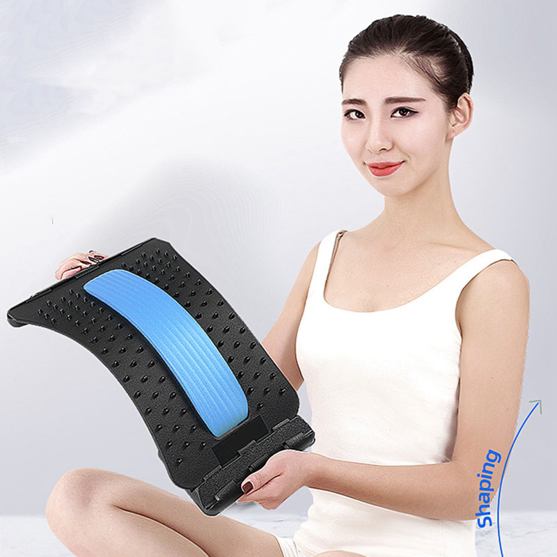 Batik Back Stretcher Multi-Level Adjustable Lying Massager Waist Neck ...