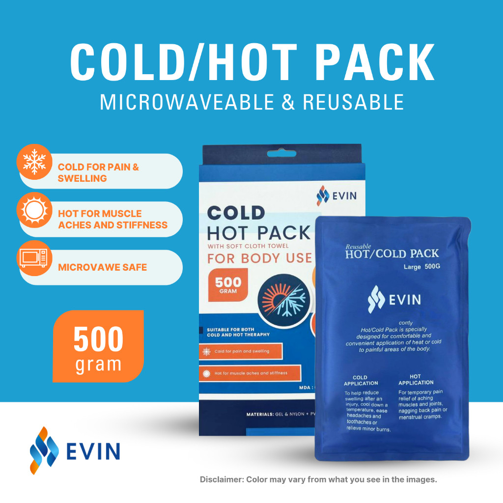 [ NO NEED FILL WATER ] EVIN Reusable Hot & Cold Ice Pack – Ice Gel Pack ...