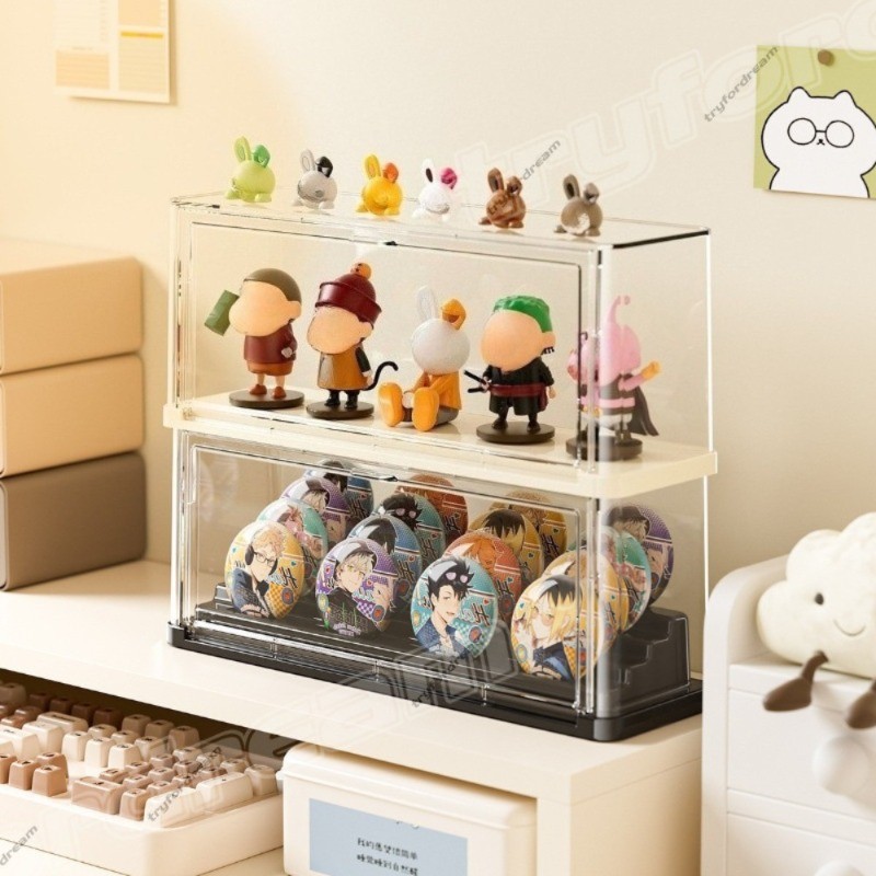 4 Tier Badge Display Stand Transparent Blind Box Display Rack Anime ...