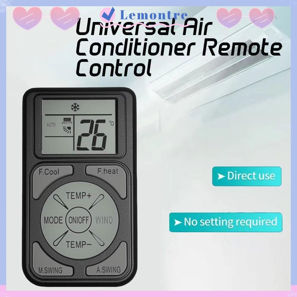 LEMONTRE Air Conditioner Remote Control, With Fluorescent Buttons ...