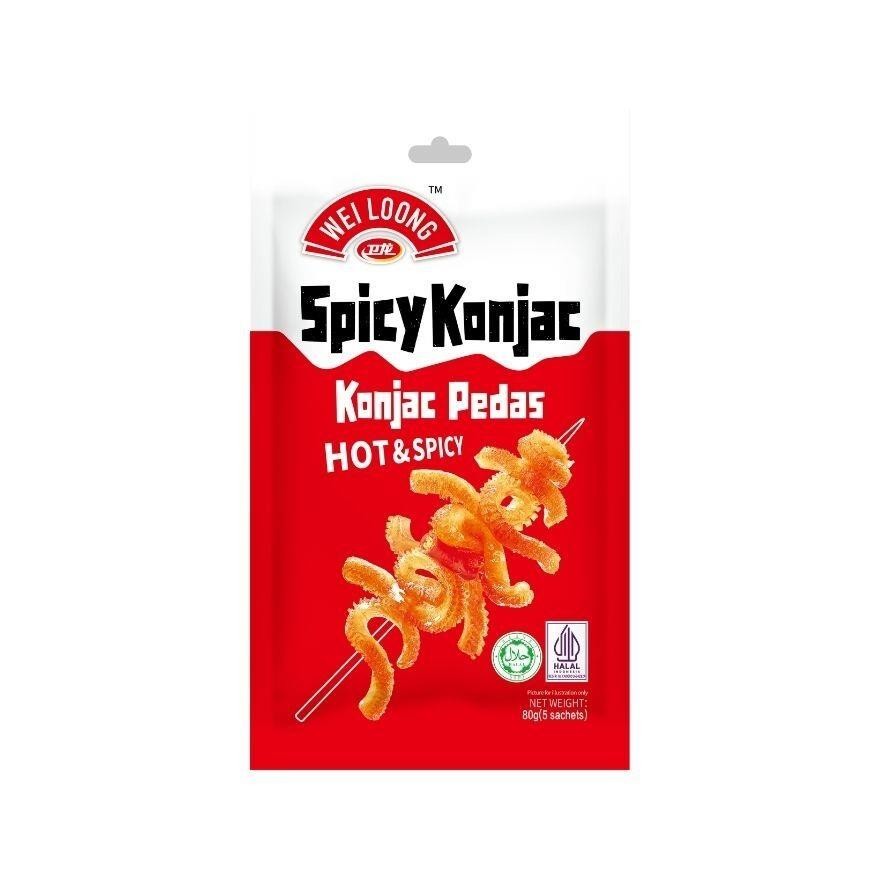 WEI LOONG Spicy Konjac Snack - Hot & Spicy 80g | Shopee Malaysia